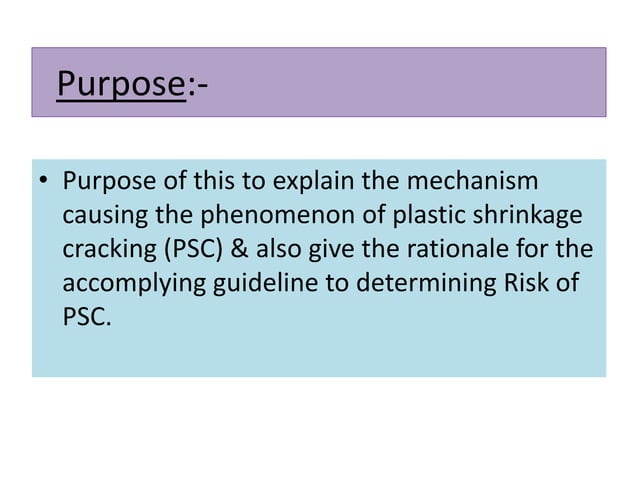 Plastic shrinkage cracking of concrete | PPTX | Civil Engineering ...