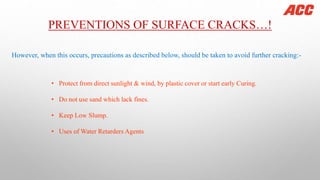 Plastic shrinkage cracks | PPTX