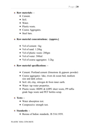 Plastic soil concrete | PDF