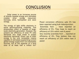 Plastic solar cells | PPTX