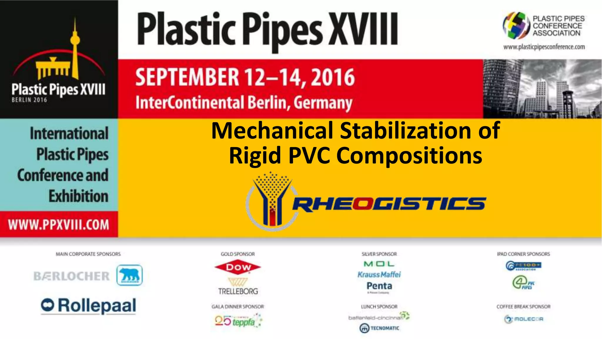 Mechanical Stabilization of Rigid PVC Compositions | PPTX | Chemistry ...