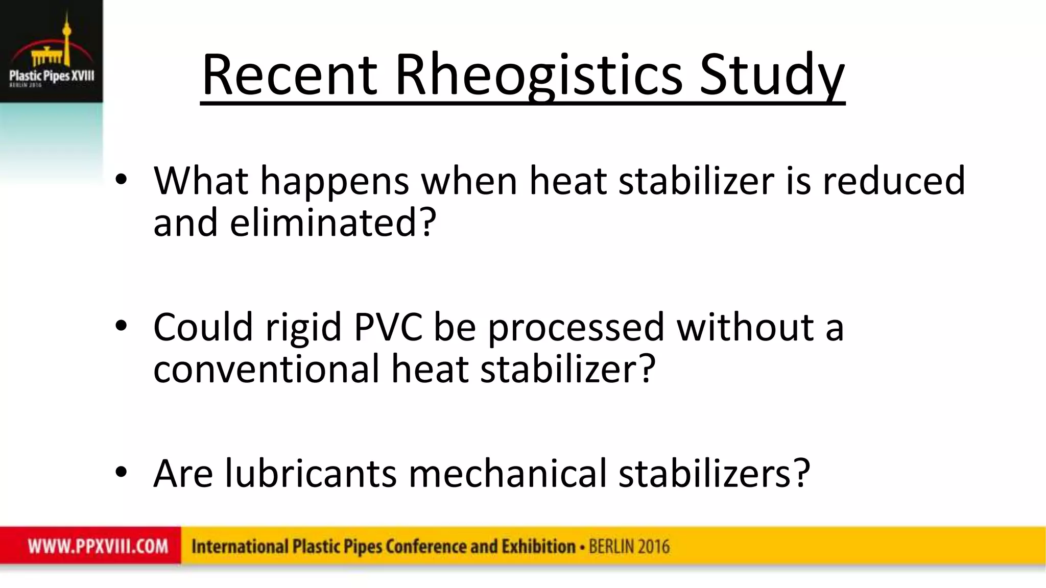 Mechanical Stabilization of Rigid PVC Compositions | PPTX | Chemistry ...