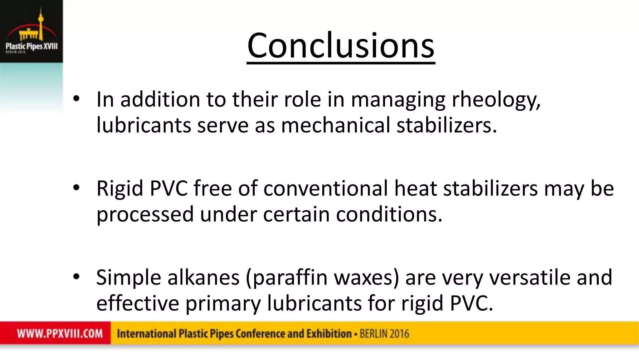 Mechanical Stabilization of Rigid PVC Compositions | PPTX | Chemistry ...