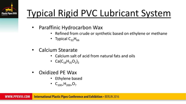 Mechanical Stabilization of Rigid PVC Compositions | PPT