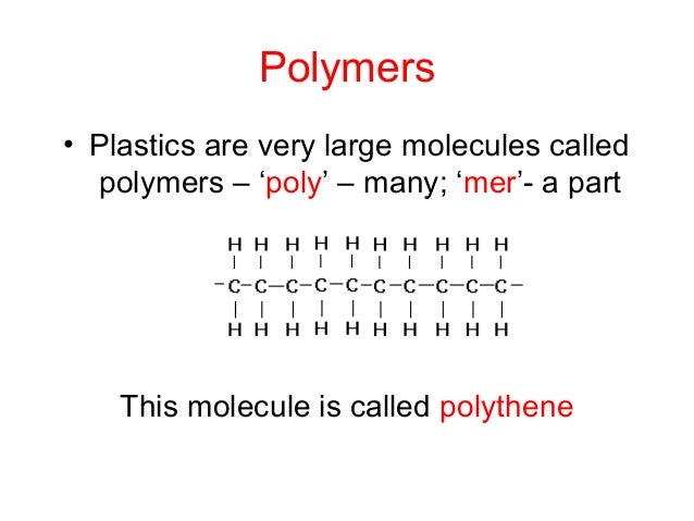 Plastics polymerisation
