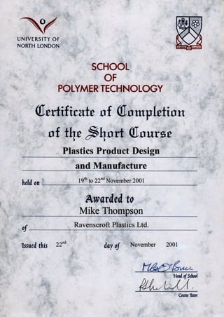 Plastics Product Design and Manufacturing | PDF