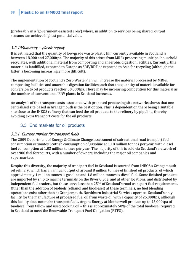 Plastics to oil report | PDF