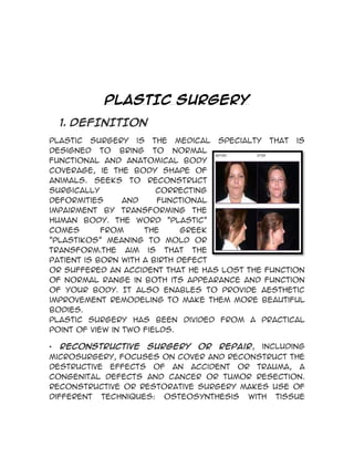 Plastic surgery | DOCX