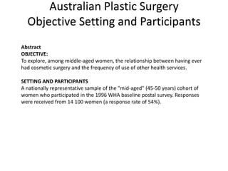 Plastic surgery | PPT