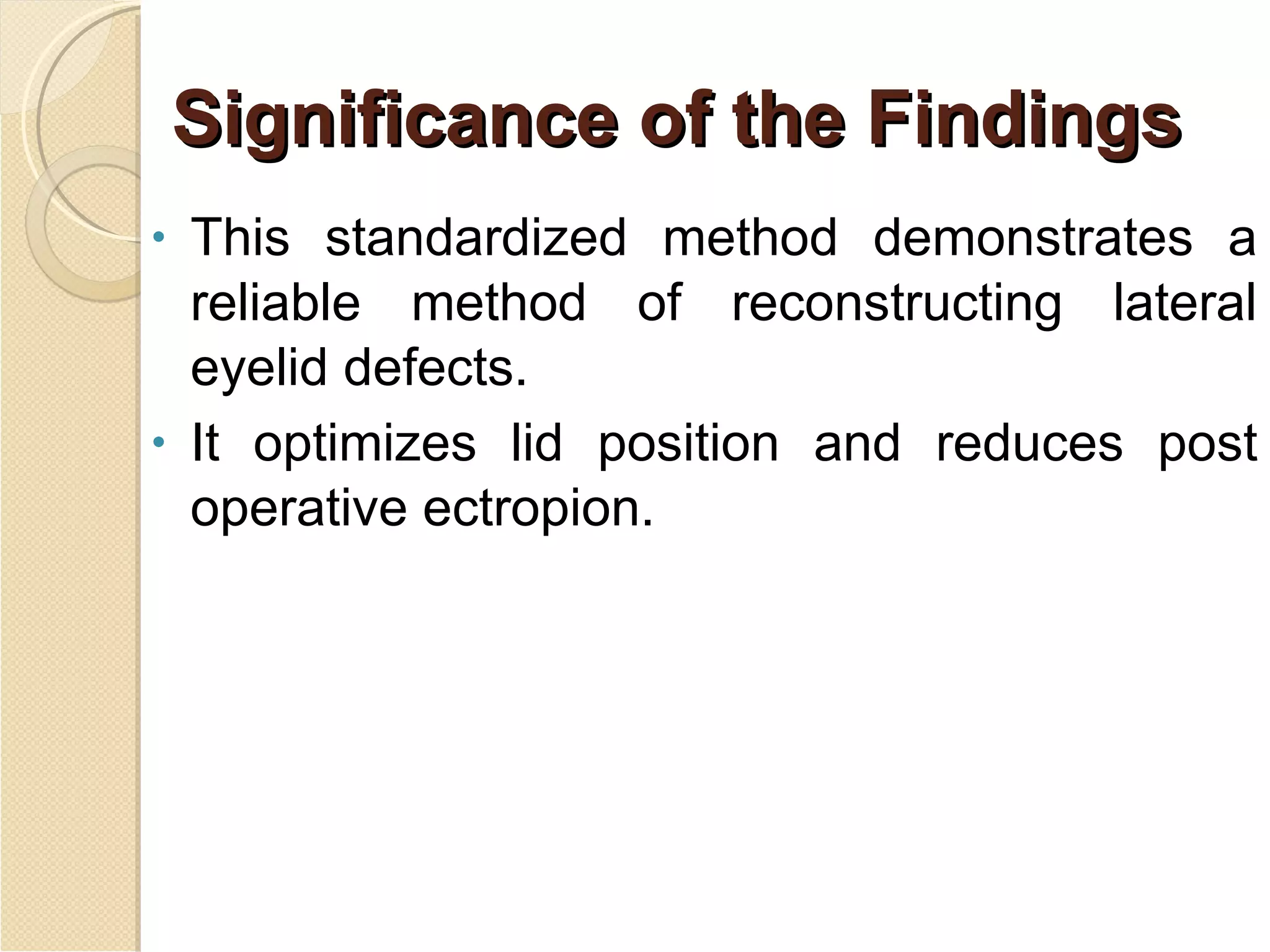 Periosteal Bone Flap Lateral Canthal Reconstruction | PPT