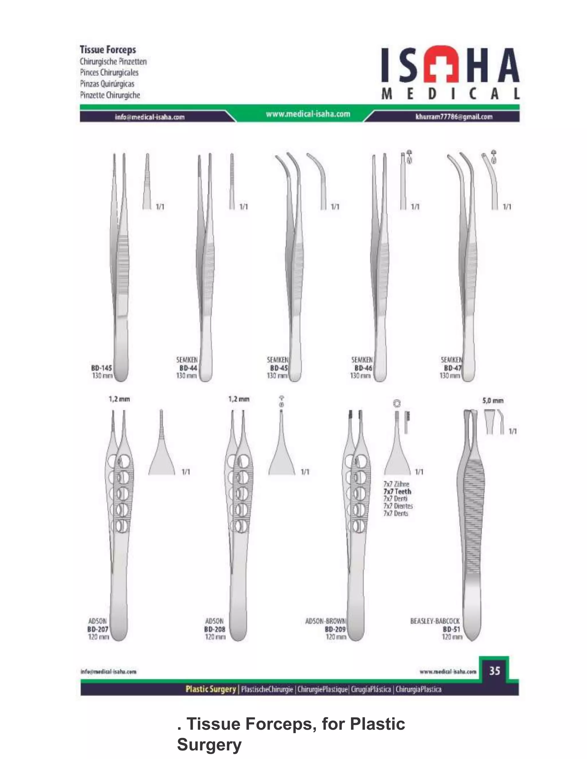 Plastic surgery instruments | PDF
