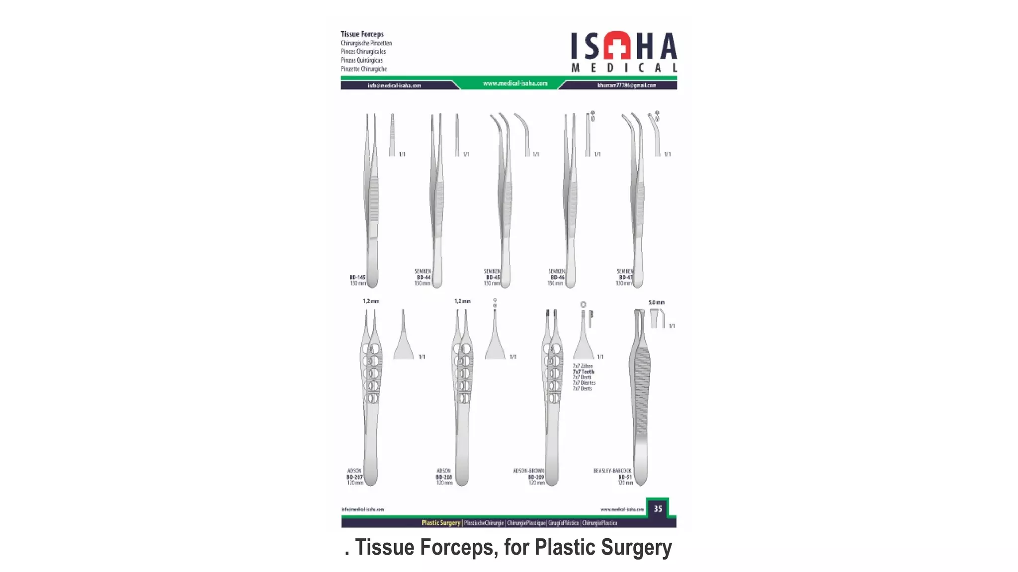 Plastic Surgery Instruments, types of plastic surgery instruments, list ...