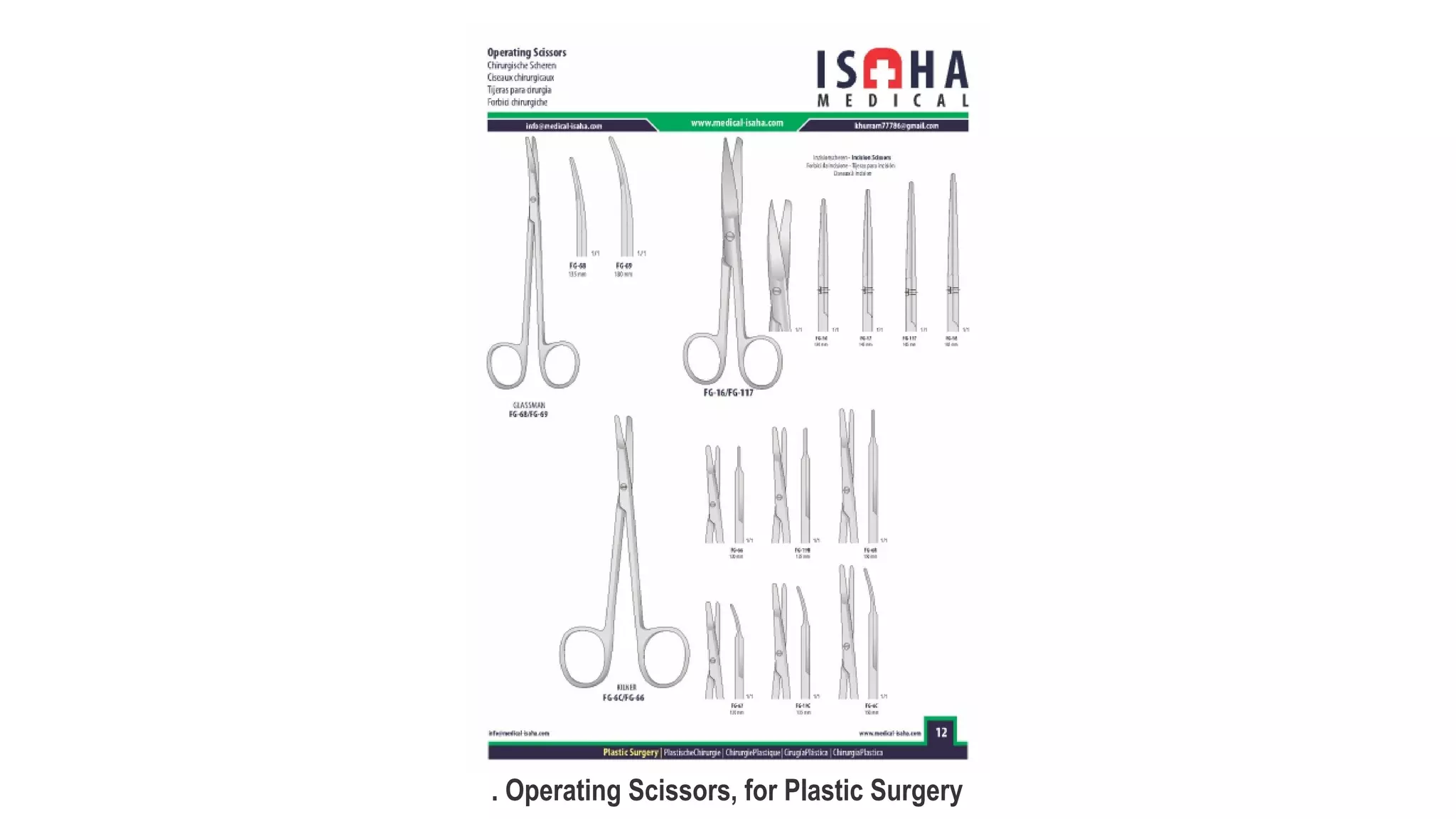 Plastic Surgery Instruments, types of plastic surgery instruments, list ...