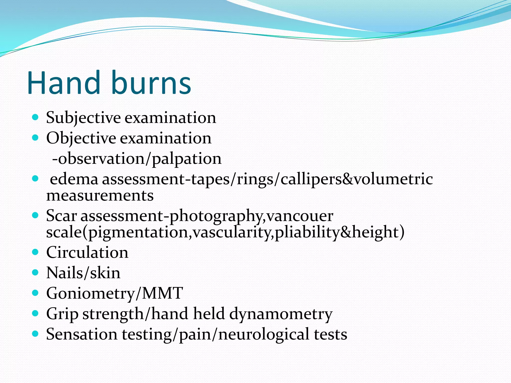Plastic surgery & physiotherapy in burns | PPTX