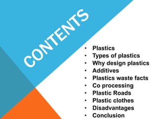 Plastic technology | PPTX