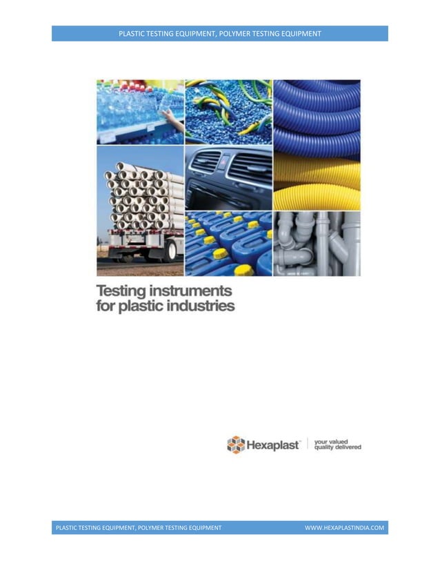 Plastic Testing Equipment, Polymer Testing Equipment | PDF