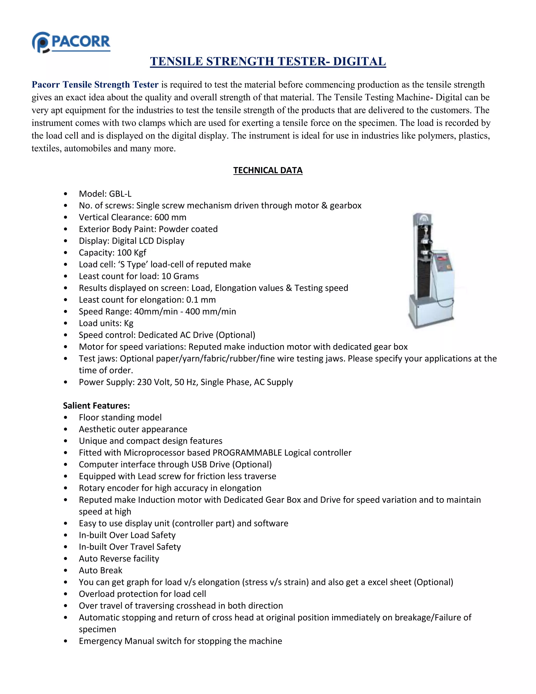 Plastic testing instruments | PDF