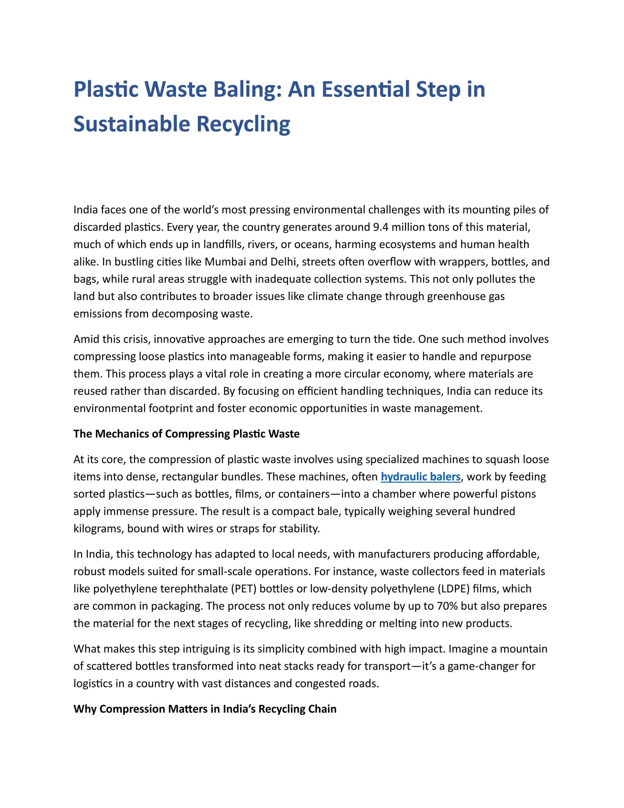 Plastic Waste Baling-An Essential Step in Sustainable Recycling.pdf
