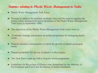 Plastic Waste Management by Dr. A.B. Harapanahalli, DIRECTOR, Ministry ...