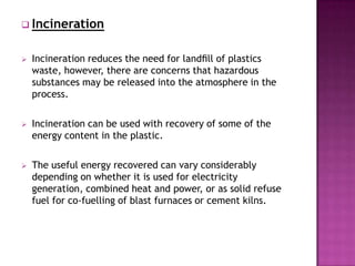Plastic waste management | PPTX