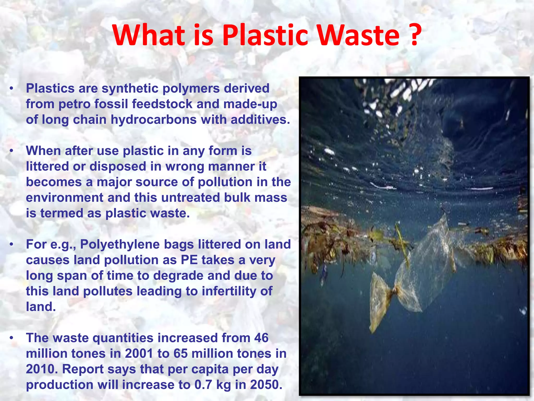 Plastic waste management | PPTX
