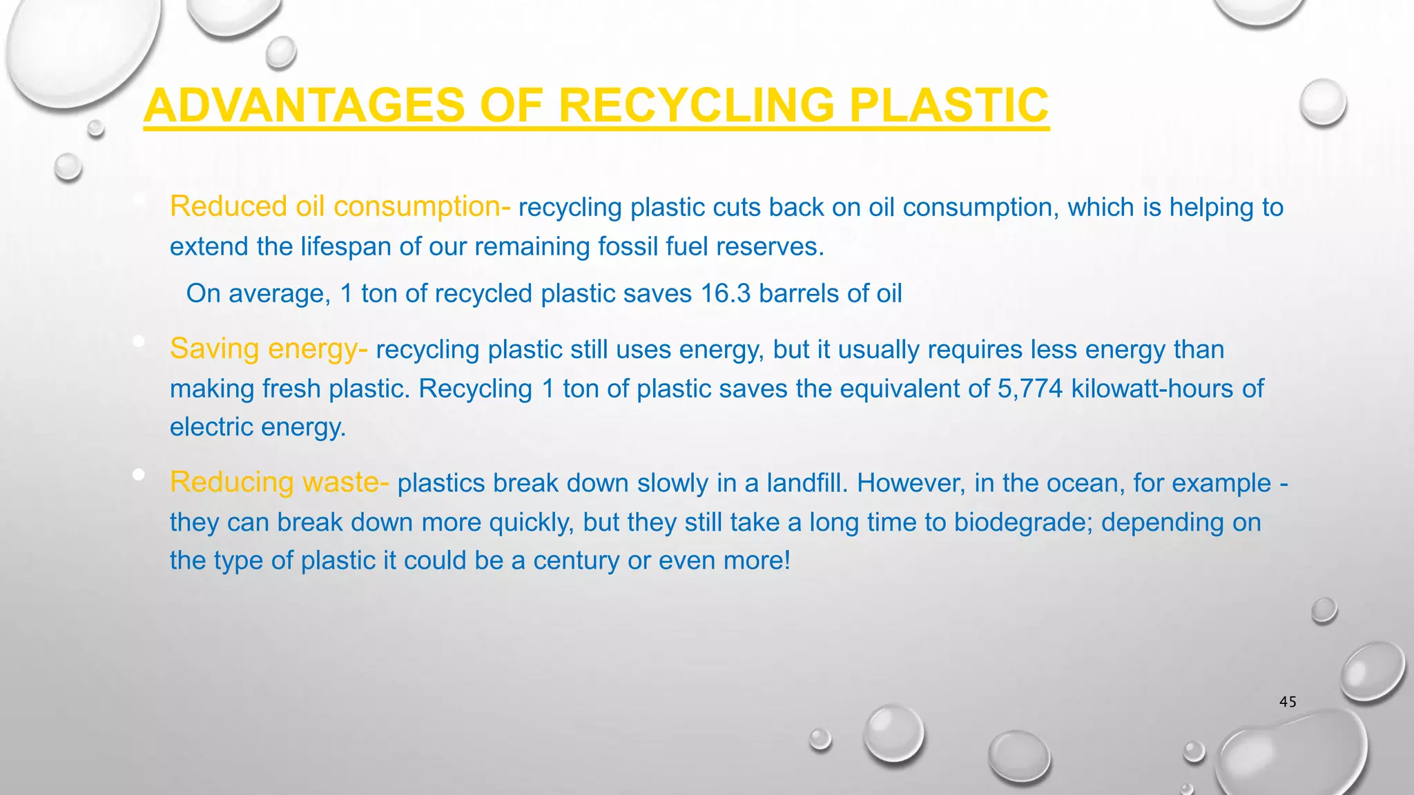 Plastic waste management- Conventional and New Technology | PPTX
