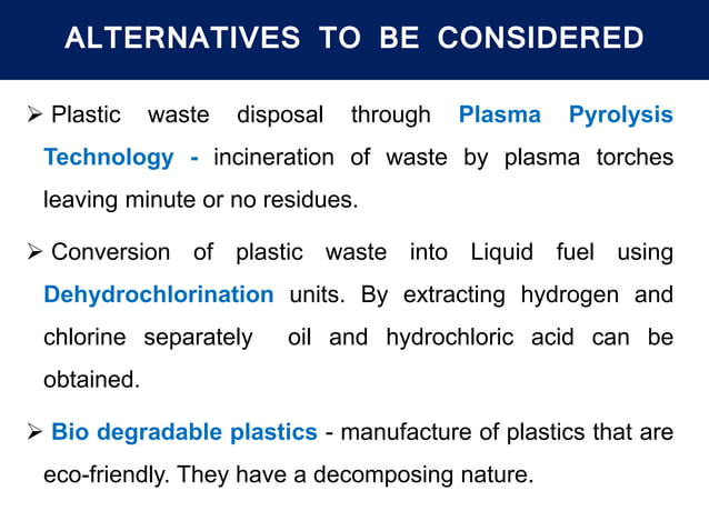 Plastic Waste Management and Recycling Technology : P1 | PPTX