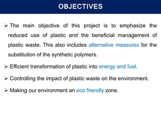 Plastic Waste Management and Recycling Technology : P1 | PPT | Free ...