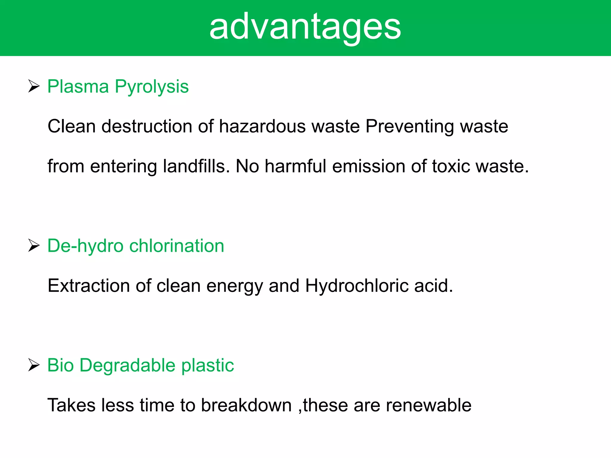 Plastic Waste Management and Recycling Technology : P2 | PPTX