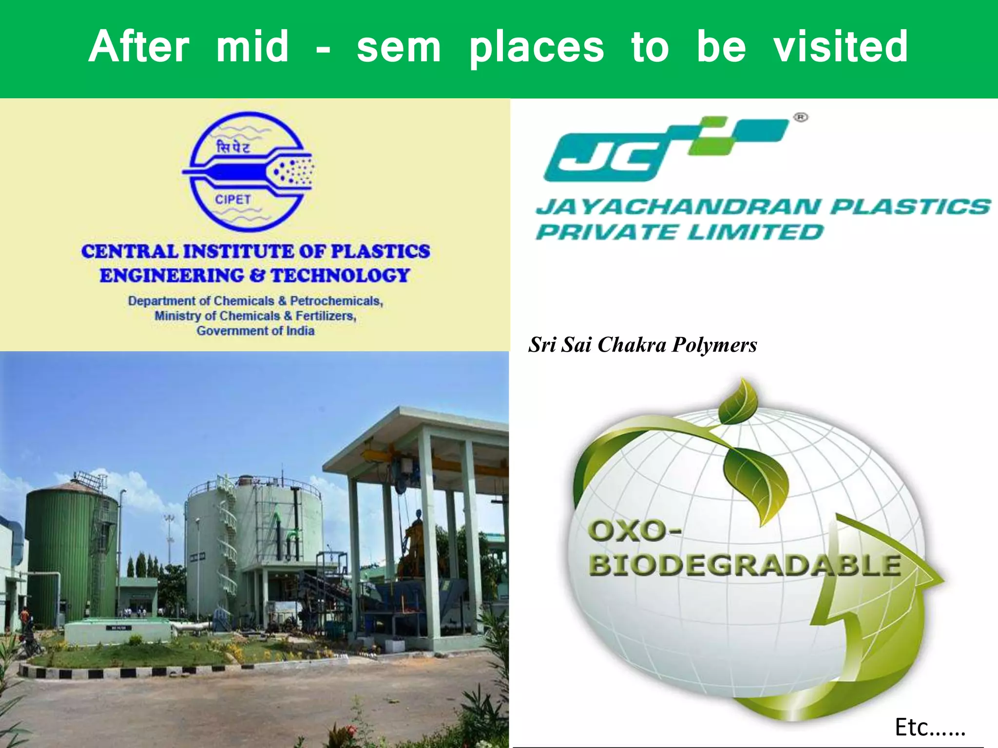 Plastic Waste Management and Recycling Technology : P2 | PPTX