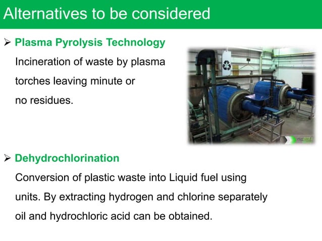 Plastic Waste Management and Recycling Technology : P2 | PPT