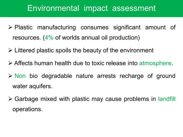 Plastic Waste Management And Recycling Technology P2 Ppt