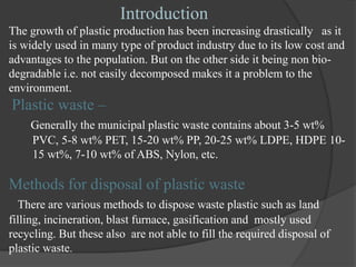 Plastic waste ppt | PPT