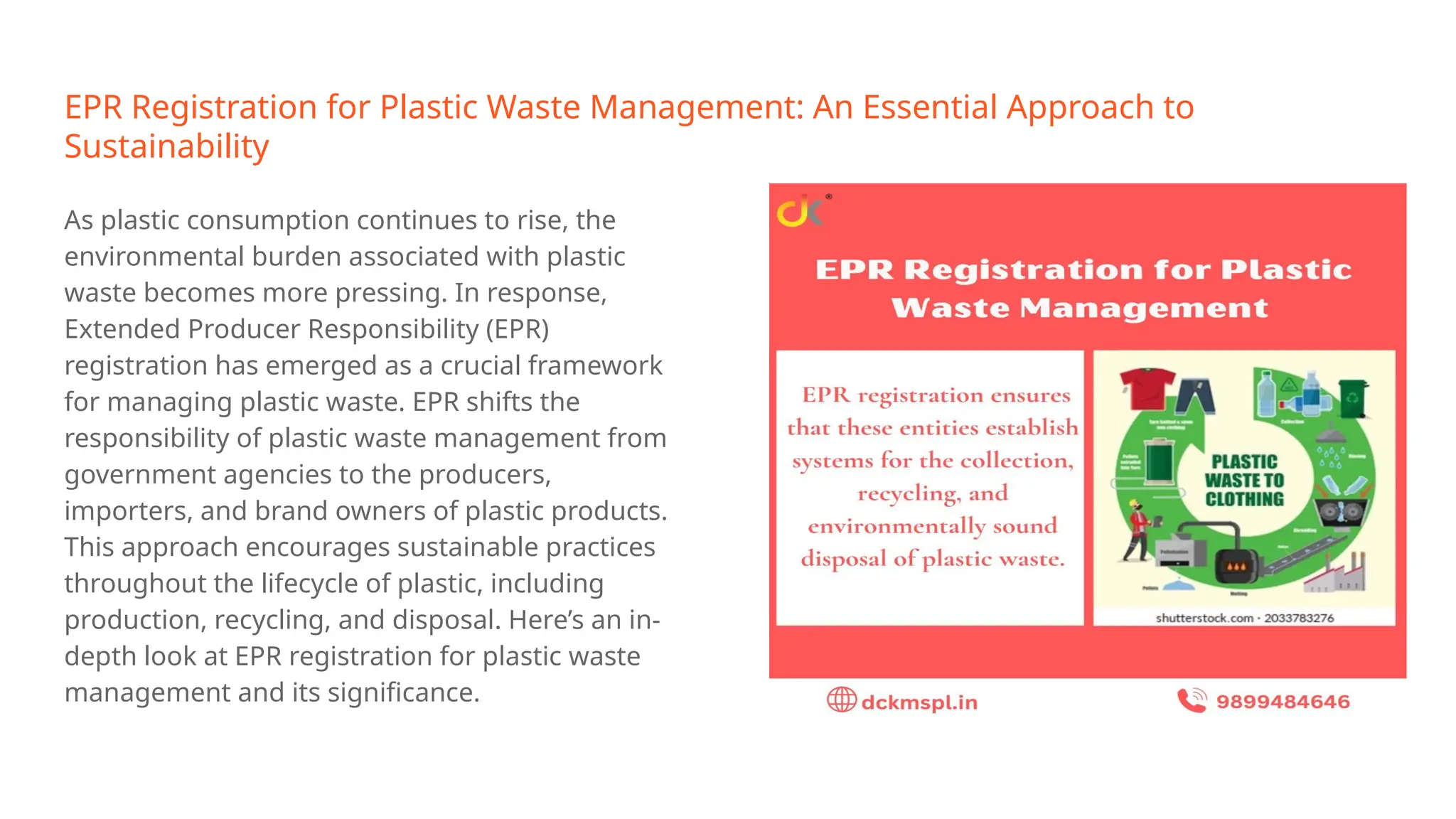 Why Is EPR Registration Essential for Managing Plastic Waste | PPT