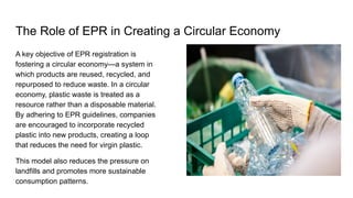How Does EPR Registration Help in Plastic Waste Management | PPT