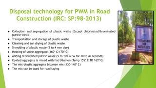 Plastic Waste Management and Recycling Technologies | PPTX