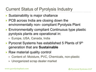 Plastic waste to energy opportunities - PyrolysisPlant.com