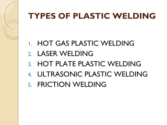 Plastic welding | PPT