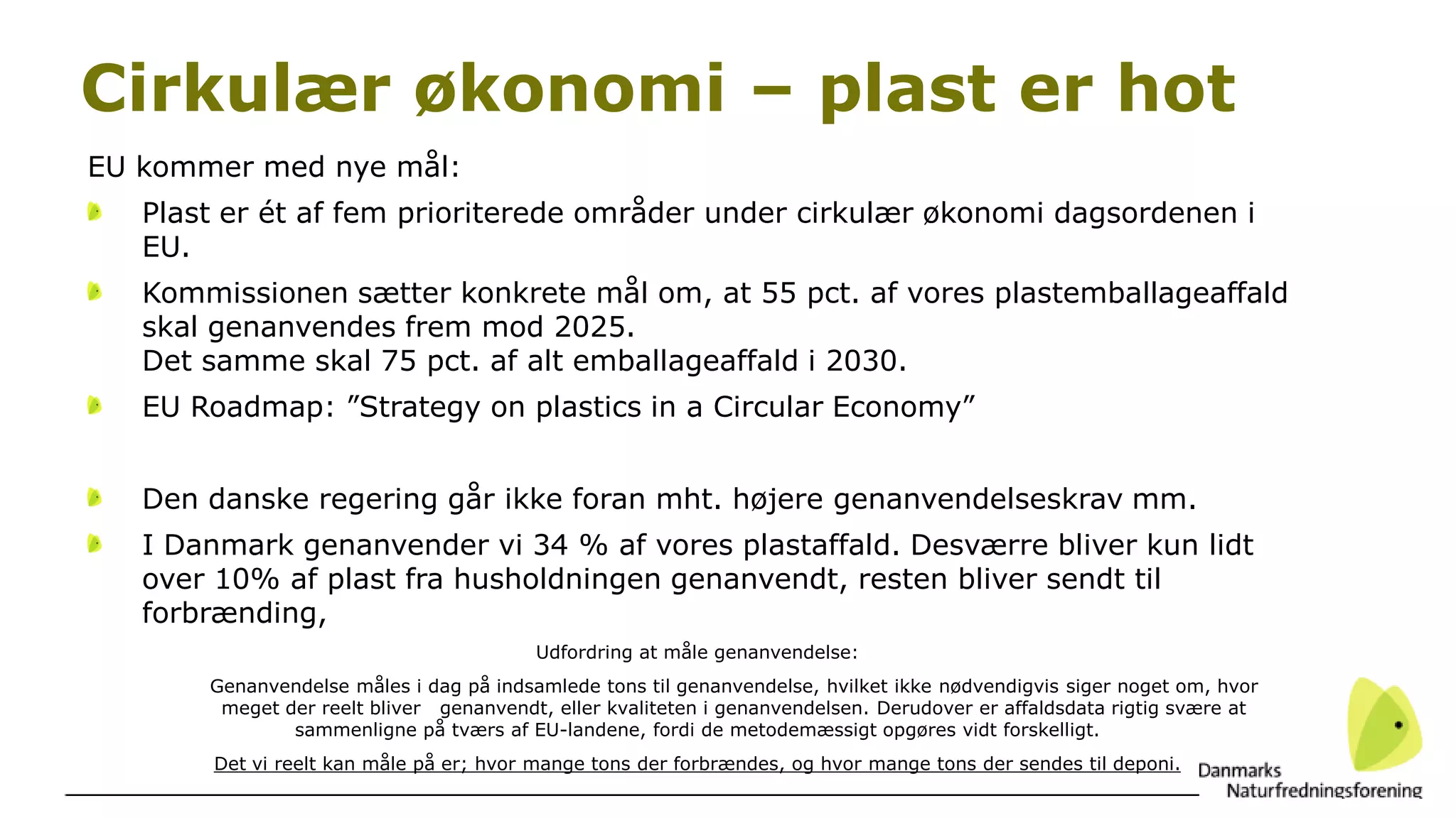 Plast i den cirkulær økonomi | PPT