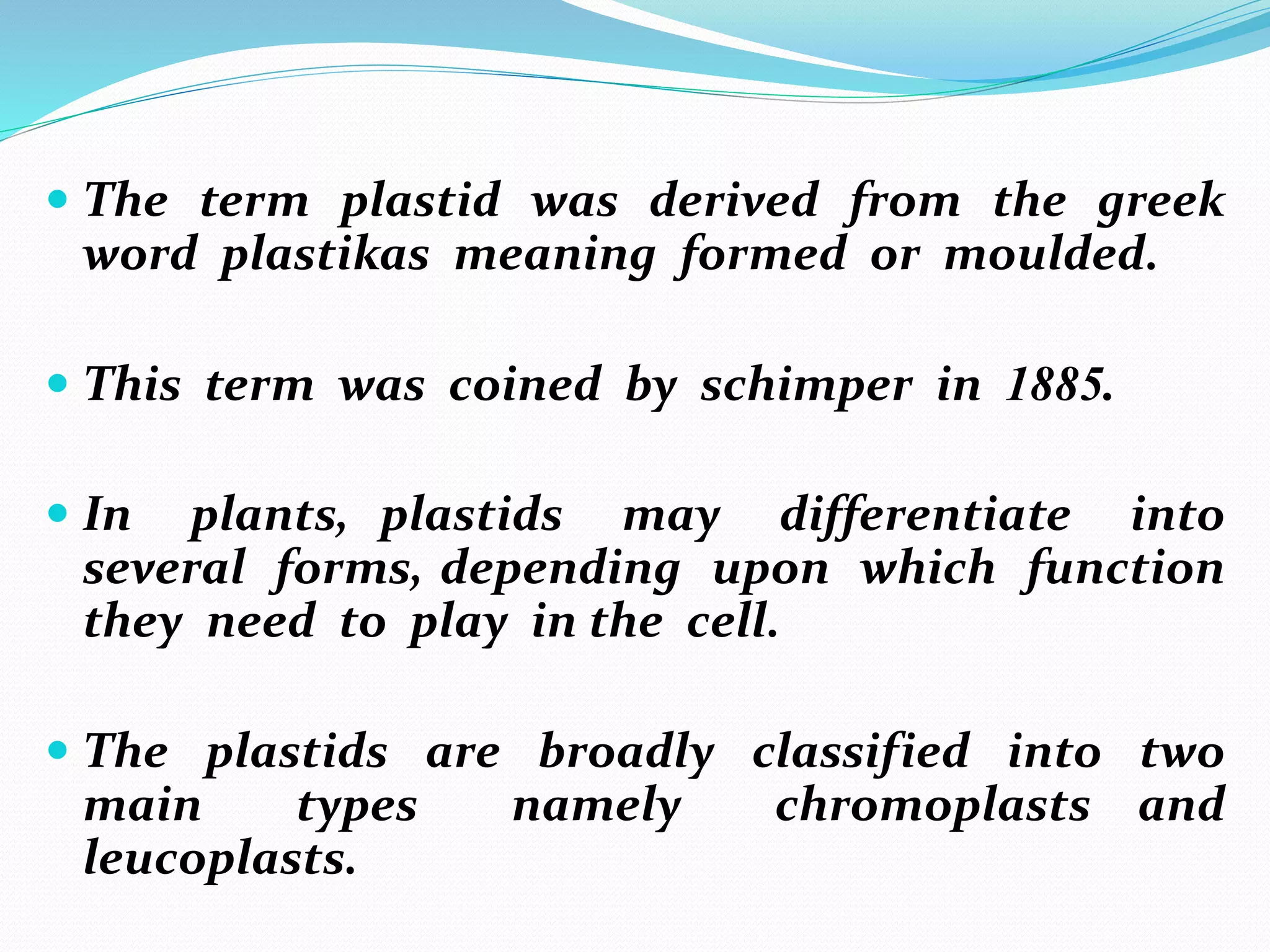 Plastids | PPTX