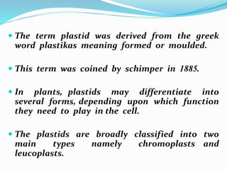 Plastids | PPTX