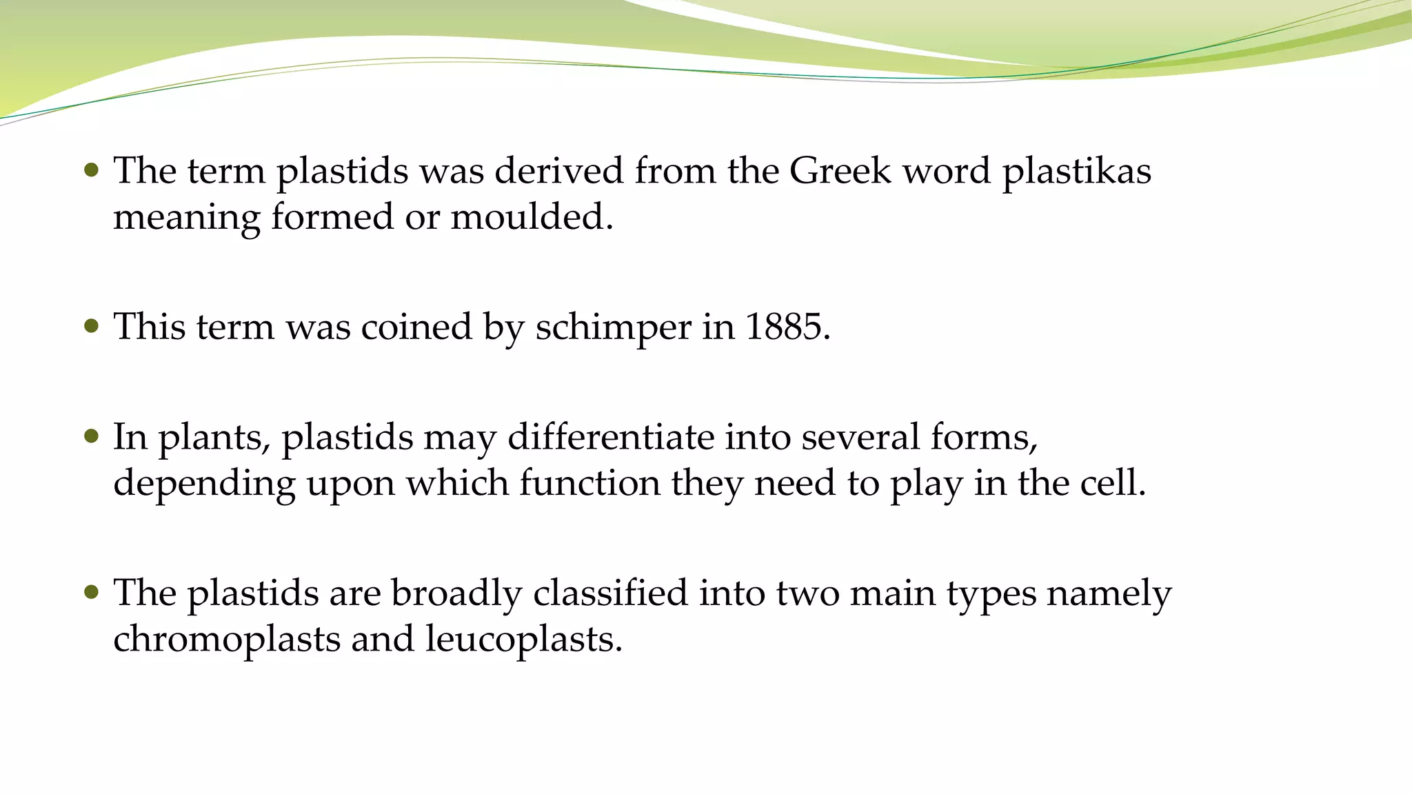 Plastids | PPTX