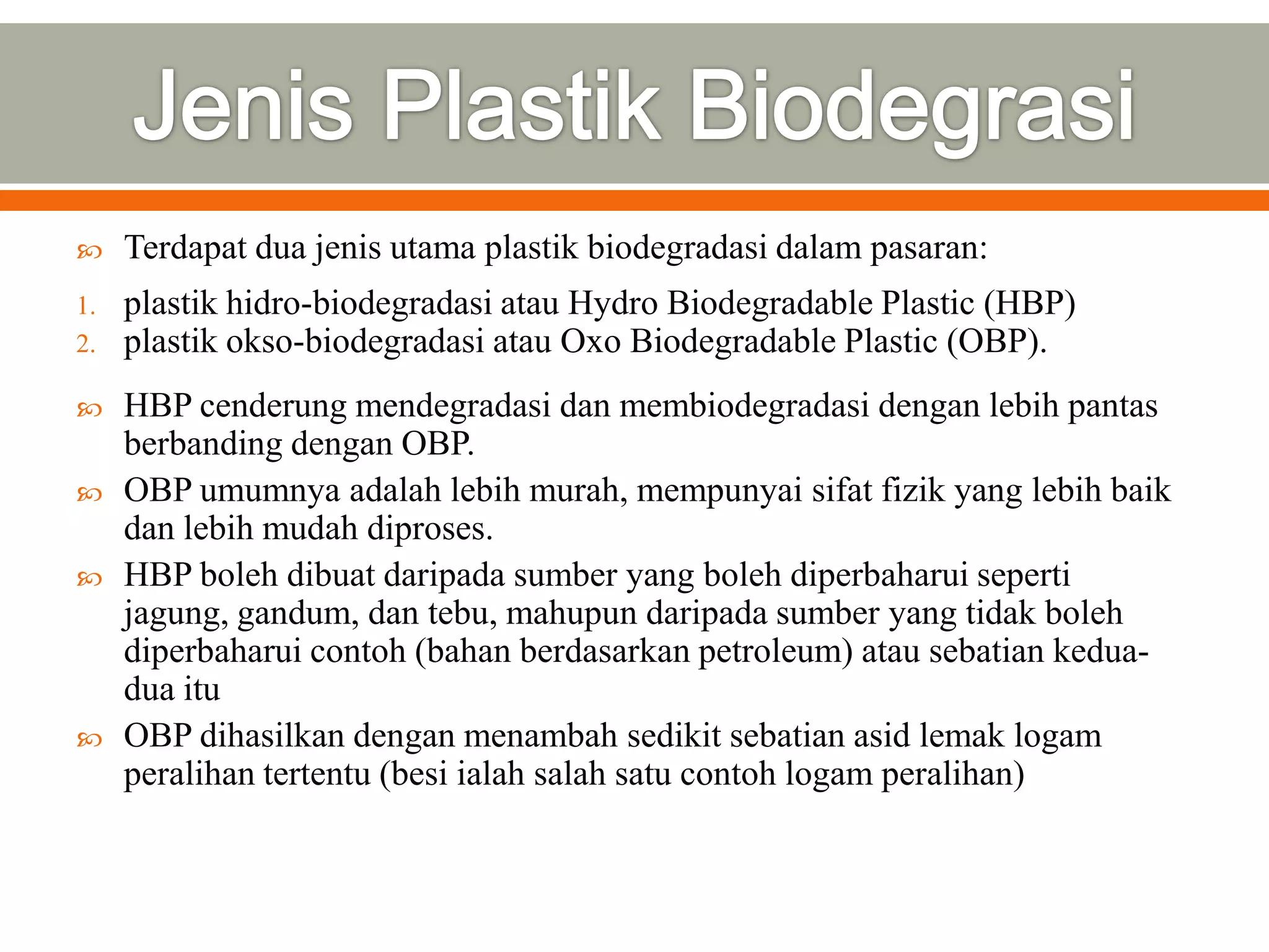 Plastik biodegradasi powerpoint | PPTX