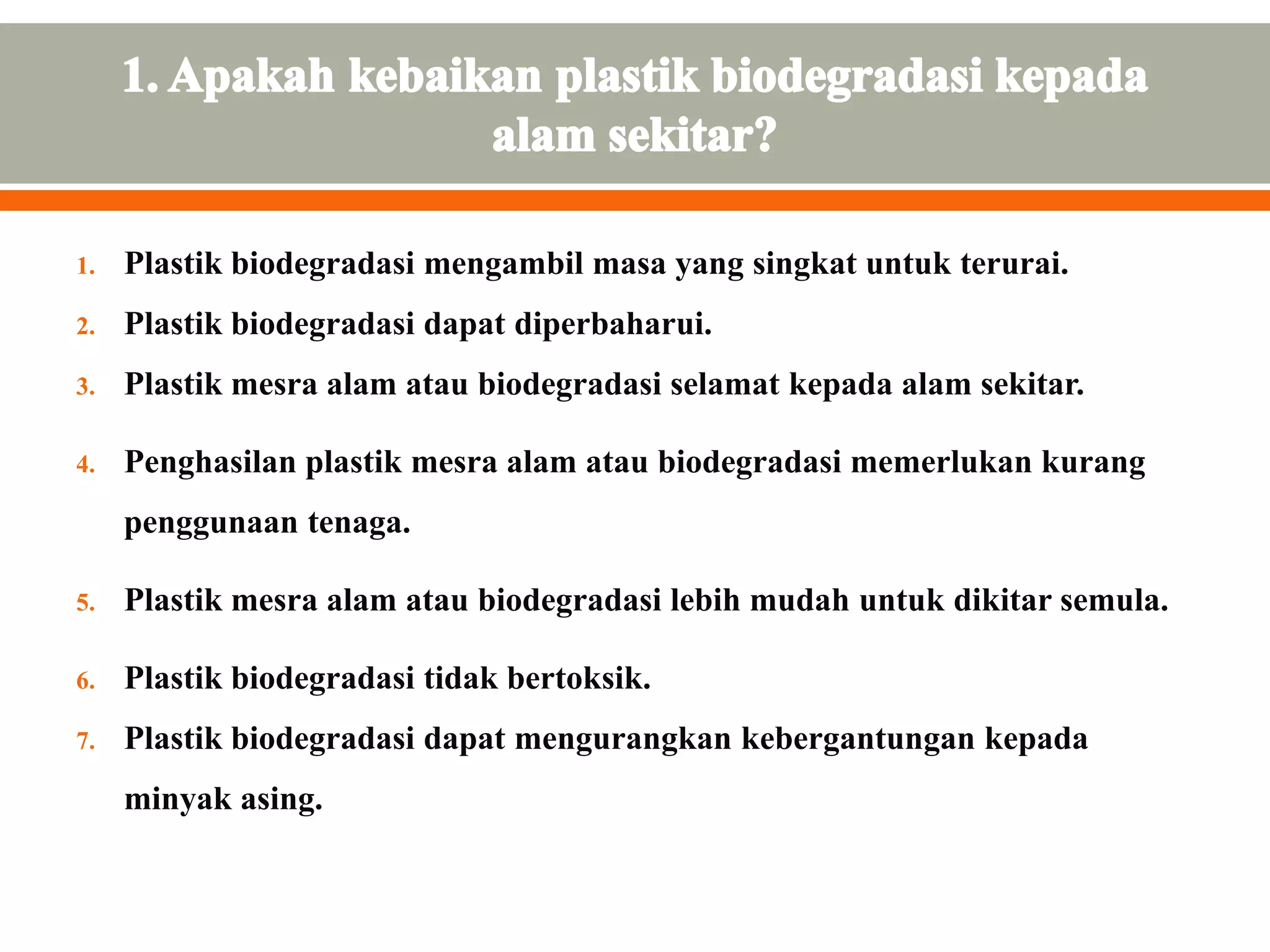 Plastik biodegradasi powerpoint | PPTX