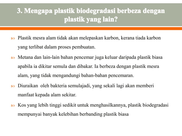 Plastik biodegradasi powerpoint | PPTX