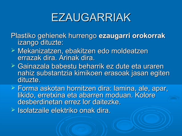 Plastikoak final | PPT