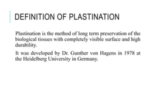 Plastination by OBAJE Godwin Sunday | PPTX | First Aid | Injuries