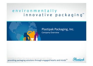 Presentation of Plastipak Packaging Inc.: Unilimited Possibilities - International Career Day ...