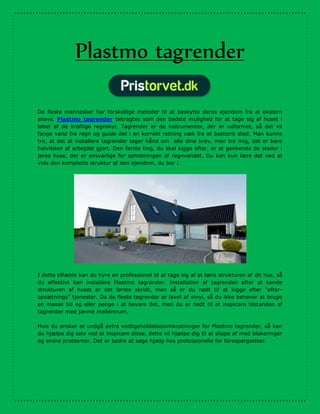 Plastmo tagrender | DOCX