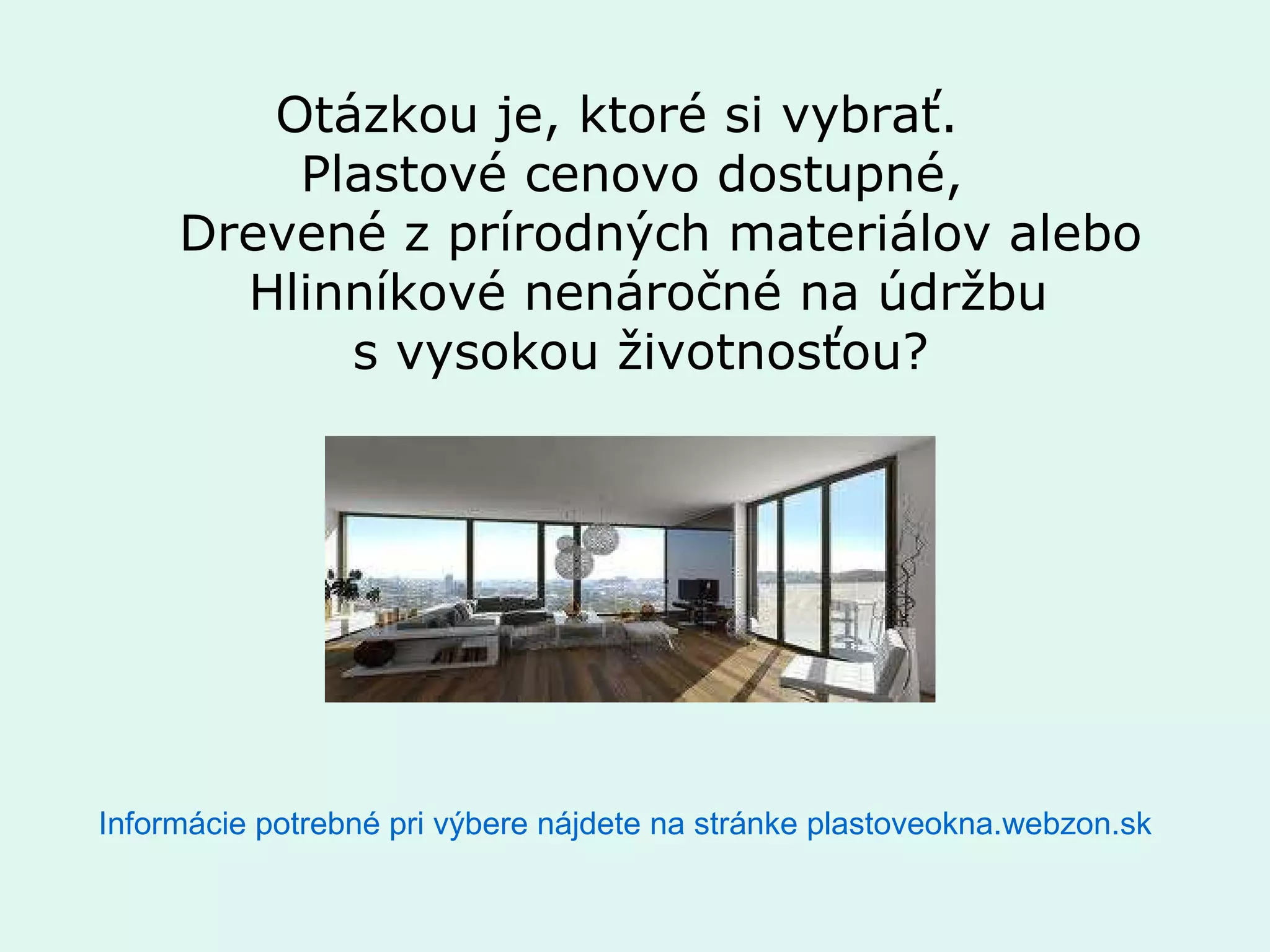Plastove okna | PPT